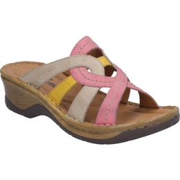 Josef Seibel Damen Clog "Catalonia 01, pink-multi", Gr. 42, bunt, Obermaterial: 100% Rindsleder Leather cow., Schuhe