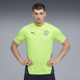 Puma Herren Trainingsshirt "Manchester City Trainingstrikot Herren", gr&uuml;n, Gr. L, Obermaterial: 100% Polyester, Shirts