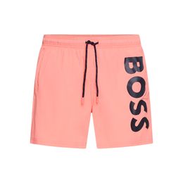 BOSS Herren Badeshorts "Octopus", rosa, Gr. XL, Web, Obermaterial: 100% Polyamid, Badehosen, Mit BOSS Logoschriftzug, elastischer Taillenbund mit