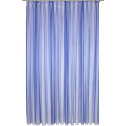Gardine WIRTH, B:300cm H:175cm, blau, Polyester, Wohnzimmer, Gardinen, "Eloise", Store