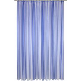 Gardine WIRTH, B:600cm H:225cm, blau, Polyester, Wohnzimmer, Gardinen, "Eloise", Store