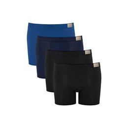 Sloggi Herren Boxershorts "Boxershort GO Natural Short C4P 4er Pack", Gr. XXL, schwarz, Obermaterial: 95% Baumwolle CO. 5% Elasthan EL., Unterhosen