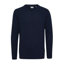 !Solid SOLID Herren Strickfleece-Pullover "Strickpullover SDClive", blau, Gr. XL, Obermaterial: 100% Baumwolle CO., Pullover
