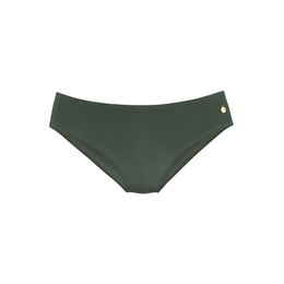 Lascana Damen Bikini-Hose "Omara", gr&uuml;n, Basic, Gr. 36, unifarben, Recycling-Polyamid, Badehosen, aus recycelten Material