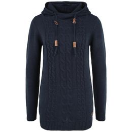 oxmo Damen Strickjacke "Strickpullover OXCable", blau, Gr. M, Obermaterial: 100% Polyacryl PAN., Pullover