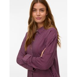 V&eacute;ro Moda VERO MODA Damen Langarmbluse "VMALICE LS SHIRT WVN GA NOOS", wei&szlig;, Gr. XS, gestreift, Web, Obermaterial: 100% Viskose, Blusen