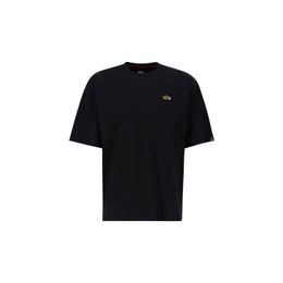 Herren T-Shirt "3D Small Logo T-Shirt", schwarz, Gr. L, Alpha Industries, Obermaterial: 100% Baumwolle, Shirts