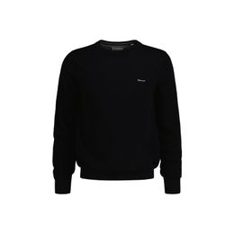 Gant Herren Sweater "Strickpullover COTTON PIQUE C-NECK", schwarz, Gr. XL, Obermaterial: 100% Baumwolle CO., Sweatshirts