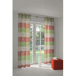 Vorhang WIRTH, B:135cm H:145cm, bunt, Baumwolle, Polyester, Wohnzimmer, Gardinen, "Barletta"