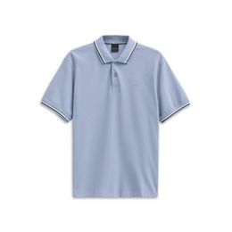 Bugatti Herren Poloshirt "Modern Fit", blau, Gr. L, unifarben, 100% Baumwolle, Shirts, Basic Essential aus Baumwolle