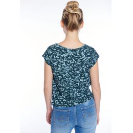 ZABAIONE Damen Kurzarmshirt "Mi44nou"n217 emerald, Gr. XXL, bedruckt, Jersey, Obermaterial: 95% Viskose, 5% Elasthan, Shirts