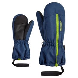Ziener Baby F&auml;ustlinge "LANGELO-Z AS glove mini", blau, Gr. 4, Obermaterial: 100% Polyester; Innenseite: 100% Polyester; Futter: 100% Polyester;
