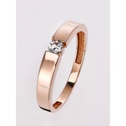 Lady Damen Fingerring, 21, Gold Metall Ros&eacute;gold 585 Silber 925 (Sterlingsilber), rosa, Gold, Metall, Ros&eacute;gold 585, Silber 925 (Sterlingsilber),