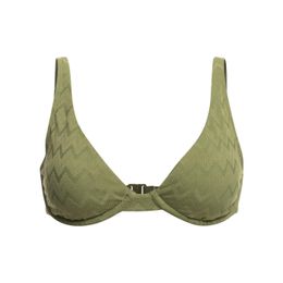 Roxy Damen B&uuml;gel-Bikini-Top "Current Coolness", gr&uuml;n, Gr. XL, 91% Nylon, 9% Elasthan, Bikini-Oberteile