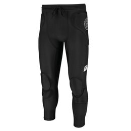 Reusch Torwarthose "Compression Short 3/4 Femur", schwarz, Gr. S, unifarben, 88% Polyester, 10% Elasthan, 2% Elastodien, Hosen, mit gepolsterten Zonen
