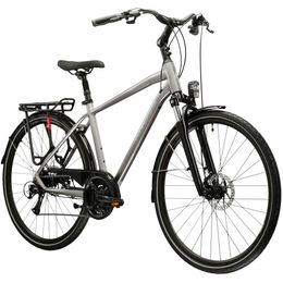 KROSS Trekkingrad "Trans 3.0", 53cm, 28 Zoll (71,12cm) hinten: 28 Zoll (71,12cm), silber, Fahrr&auml;der