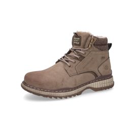 Herren Winterboots, Dockers by Gerli, Gr. 45, beige, Lederimitat, Schuhe, Schn&uuml;rboots mit Warmfutter