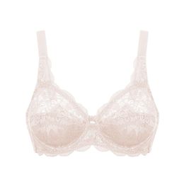 SuSa Damen B&uuml;gel-BH "BH mit B&uuml;gel Latina", Gr. 80, beige, Spitze, Obermaterial: 77% Polyamid PA. 15% Baumwolle CO. 8% Elasthan EL., BHs