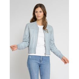 Mustang Damen Blouson "31022102", blau, Gr. XL, Obermaterial: 100% Lammleder; Futter: 100% Baumwolle; &Auml;rmelfutter: 100% Polyester; Taschenfutter: