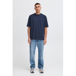 !Solid SOLID Herren Rundhalsshirt "Rundhalsshirt SDBilop", blau, Gr. M, Obermaterial: 50% Baumwolle CO. 50% Polyester PES., Shirts