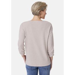 STOOKER WOMEN Damen 3/4-Arm-Shirt "VIKTORIA T-Shirt 3/4-Arm", beige, Gr. L, 84% Polyester, 12% Viskose, 4% Elasthan, Shirts, Regular Fit T-Shirt f&uuml;r