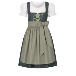 N&uuml;bler N&Uuml;BLER M&auml;dchen Dirndl "Kinderdirndl Petra", gr&uuml;n, Gr. 140, Obermaterial: 100% Baumwolle CO., Kleider