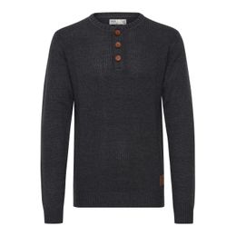 !Solid SOLID Herren Strickfleece-Pullover "Strickpullover SDTerrance", grau, Gr. M, Obermaterial: 50% Baumwolle CO. 50% Polyacryl PAN., Pullover