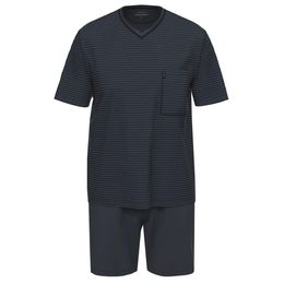 Ammann Herren Schlafanzug "Schlafanzug kurz Men / Nightwear", Gr. 54, blau, Obermaterial: 100% Baumwolle CO., Homewear-Sets