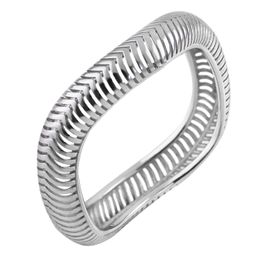 Firetti Damen Fingerring "Schmuck Geschenk Silber 925 Damenring Ring Schlangenketten-Optik", 54, Silber 925 (Sterlingsilber), 4,1mmsilberfarben,