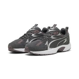 Puma Damen Sneaker "Milenio Tech Sneakers Erwachsene", Gr. 47, silber, Obermaterial: Textil, Kuhleder, Synthetik; Futter: Textil; Innensohle: Textil;