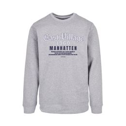 F4NT4STIC Damen Kapuzenpullover "East Village Manhatten CREW", grau, Gr. XXL, Obermaterial: 50% Baumwolle, 50% Polyester, Pullover, Print