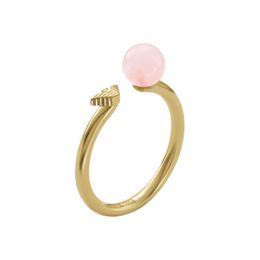 Emporio Armani Damen Fingerring "Schmuck Geschenk Metall Ring", 17, Metall, 2mm, bunt, Metall, Fingerringe, mit Quarz