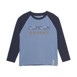 EN FANT Jungen Langarmshirt "Langarmshirt ENTshirt", blau, Gr. 92, unifarben, Web, Obermaterial: 95% Baumwolle CO. 5% Elasthan EL., Shirts