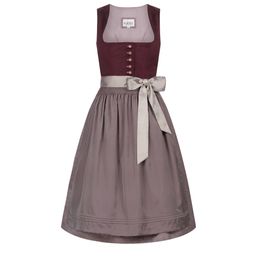 N&uuml;bler N&Uuml;BLER Damen Dirndl "Dirndl midi Gitte", lila, Gr. 44, Obermaterial: 100% Polyester PES., Kleider