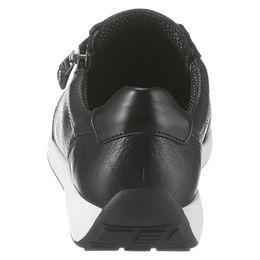 Ara Damen Sneaker "OSAKA", Gr. 4,5, schwarz, Leder, unifarben, Schuhe, Freizeitschuh, Halbschuh, Schn&uuml;rschuh in bequemer Schuhweite G