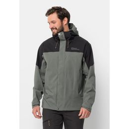Jack Wolfskin Herren Trekkingjacke "KAMMWEG 2L JKT M", grün, Gr. XXL, OBERSTOFF 89% POLYESTER, 11% POLYURETHAN 1.FUTTER 100% POLYESTER 2.LINING 84%