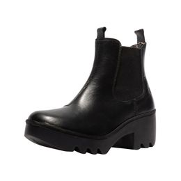 Fly London Damen Stiefelette "Fly London Stiefelette Leder", Gr. 38, schwarz, Leder, Schuhe