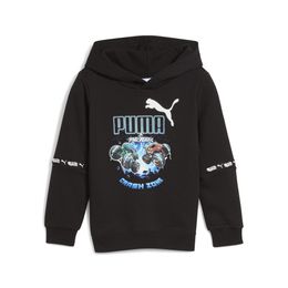 Puma Kinder Kapuzenpullover "Puma x HOT WHEELS MONSTER TRUCKS Hoodie Jungen", schwarz, Gr. 98, Obermaterial: 32% Polyester, 68% Baumwolle;