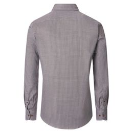 Casamoda Herren Langarmhemd "Casamoda Freizeithemd Langarm Print"braun, Gr. XL, bedruckt, 100% Baumwolle, Hemden