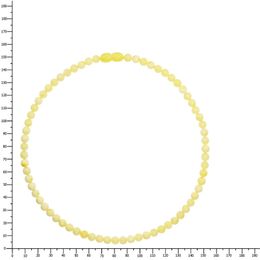 OSTSEE-SCHMUCK Damen Gliederkette "OSTSEE-SCHMUCK Kette Kugel 6 mm Kette Kugel 6 mm", 45cm, Bernstein, L: 42, gelb, Bernstein, Halsketten
