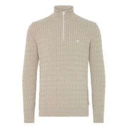 Kronstadt Herren Troyer "Troyer KSCall half zip", beige, Gr. S, Obermaterial: 100% Baumwolle CO., Pullover