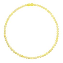 OSTSEE-SCHMUCK Damen Gliederkette "OSTSEE-SCHMUCK Kette Kugel 6 mm Kette Kugel 6 mm", 42cm, Bernstein, L: 42, gelb, Bernstein, Halsketten