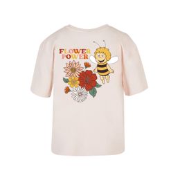 F4NT4STIC Damen T-Shirt "Biene Maja Flower Power", pink, Gr. XL, Obermaterial: 100% Baumwolle, Shirts, Nostalgie, Retro, Heroes of Childhood