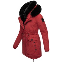 Navahoo Damen Wintermantel "Sweety Deluxe", rot, Gr. XS, Obermaterial: 60% Baumwolle, 40% Nylon; Futter: 100% Polyester; Wattierung: 100% Polyester;