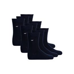 Tom Tailor M&auml;dchen Kurzsocken "Socken 9er Pack", Gr. 27, blau, Obermaterial: 77% Baumwolle CO. 20% Polyamid PA. 3% Elasthan EL., Socken