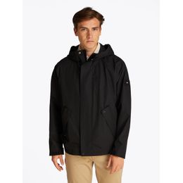 Tommy Hilfiger Herren Kurzjacke "TECH HOODED JKT", schwarz, Gr. XXL, Web, Obermaterial: 100% Polyester, Jacken
