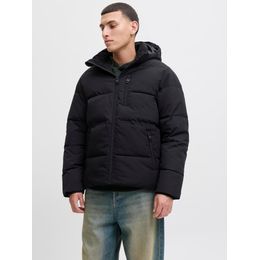 Jack & Jones JACK & JONES Herren Steppjacke "JJEOWEN PUFFER SN", schwarz, Gr. XXL, unifarben, Web, Obermaterial: 100% Polyester, Jacken