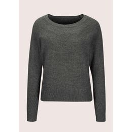 Madeleine Mode MADELEINE Damen Longpullover "Pullover Rundhals-Pullover", grau, Gr. 44, Obermaterial: 25% Alpaka WP. 25% Polyamid PA. 25% Schurwolle WV. 25% Viskose