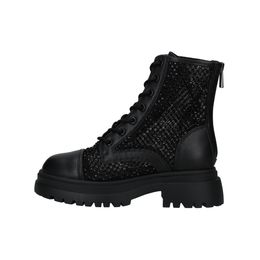Steve Madden Damen Schn&uuml;rstiefelette "Steve Madden Stiefelette Leder/Synthetik", Gr. 40, schwarz, Leder, Synthetik, Schuhe
