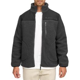 INDICODE Herren Sweatjacke "INErnestoy", grau, Gr. L, unifarben, Sweatware, Fleece, Obermaterial: 100% Polyester, Sweatjacken